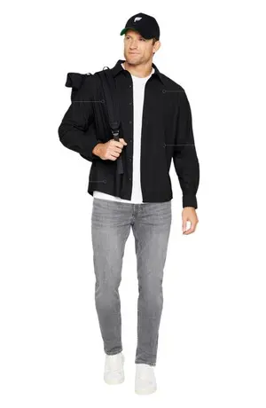 FABLETICS The Don Long Sleeve Button Up - Black