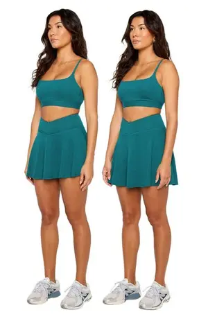 FABLETICS Crossover Flounce Mini Skirt