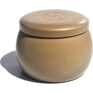 VILLA ABURI Mini Scented Travel Candle With Cotton Wick In Labdanum Veil - Soft White