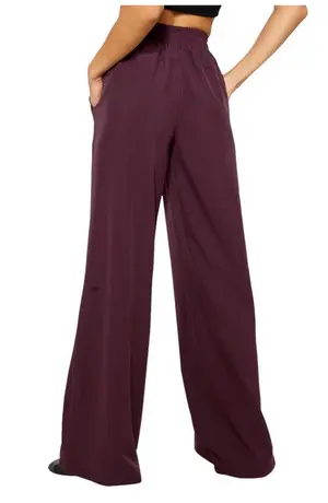 FABLETICS Downtown Wide Leg Pant - Oxblood