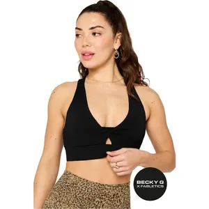 FABLETICS Oasis Twist Impact Sports Bra - Black