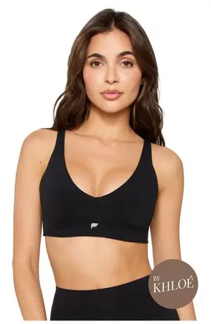 FABLETICS Pureluxe Longline Low Impact Bra - Black