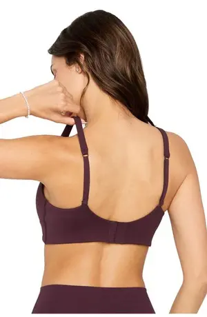 FABLETICS Pureluxe Longline Low Impact Bra - Oxblood