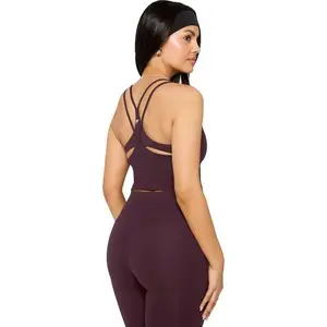 FABLETICS Principal Built-in Bra Tank - Oxblood