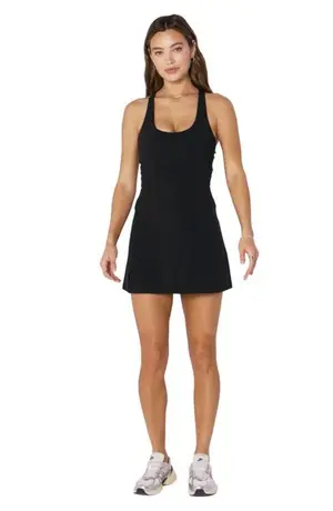 FABLETICS Define Performance Classic Mini Dress - Black/classic White