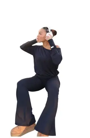 FABLETICS Oasis Pureluxe High-waisted Crossover Flare Pant