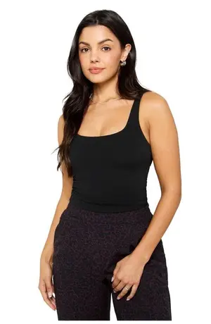 FABLETICS Pureluxe Built-in Bra Tank - Black