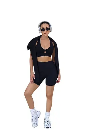 FABLETICS Powerhold® High-waisted 6" Shorts - Black