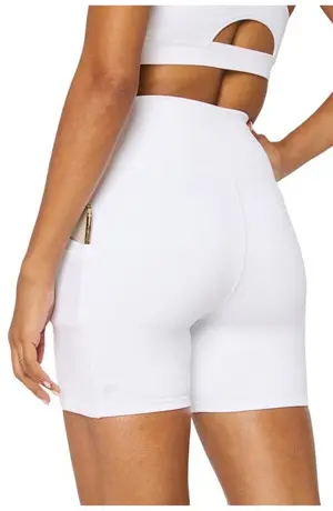 FABLETICS Powerhold® High-waisted 6" Shorts - Classic White