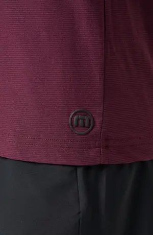 Travis Mathew First Day Performance T-shirt - Mauve Wine