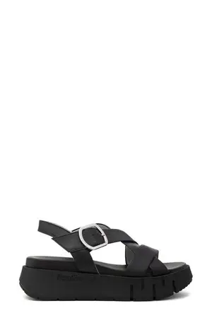 NEROGIARDINI Platform Slingback Sandals - Black