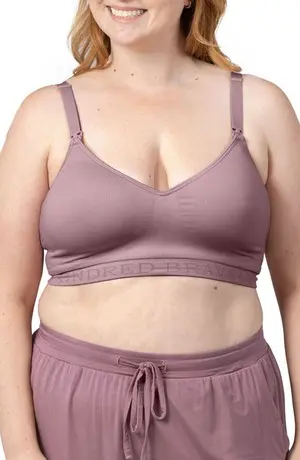 KINDRED BRAVELY Busty Contour Hands-free Pumping & Nursing Bra- Sizing Options Available In E-h Cup - Twilight