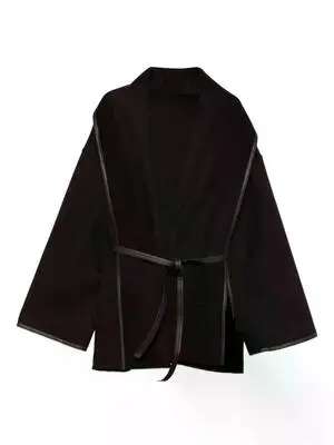 YVES SALOMON Trimmed Wool-cashmere Coat