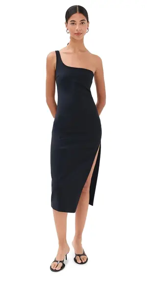 Coperni Asymmetric Midi Dress