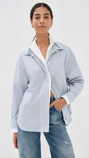 Acne Studios Striped Shirting Blouse