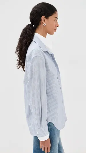 Acne Studios Striped Shirting Blouse