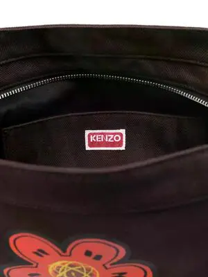 Kenzo Shoulder Bag With Boke Flower Motif - Brown