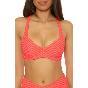 BECCA® By Rebecca Virtue Connect Underwire Bikini Top - Dragon Fire