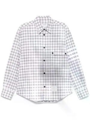 Thom Browne Gingham-pattern Shirt - Grey