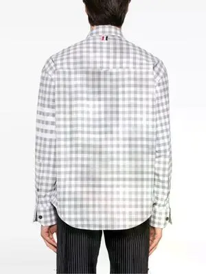 Thom Browne Gingham-pattern Shirt - Grey