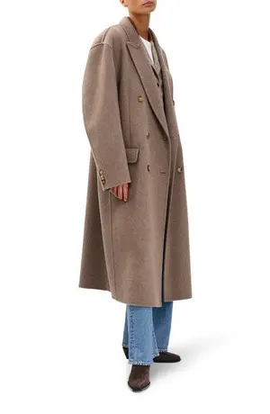 Rag & Bone Vasso Double-breasted Wool-blend Coat - Taupe