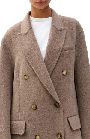 Rag & Bone Vasso Double-breasted Wool-blend Coat - Taupe