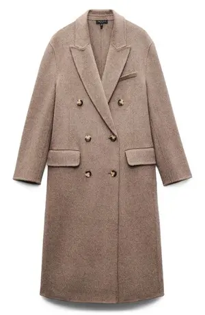 Rag & Bone Vasso Double-breasted Wool-blend Coat - Taupe