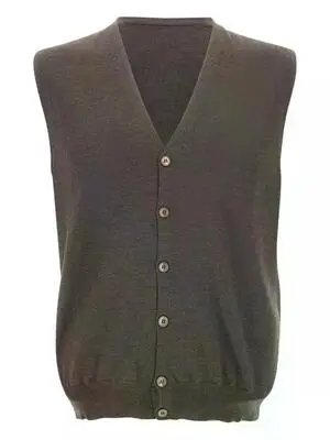 GRAN SASSO V-neck Buttoned Vest