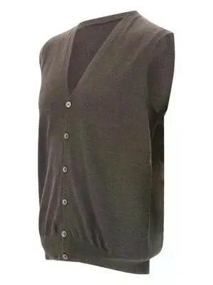 GRAN SASSO V-neck Buttoned Vest