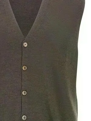GRAN SASSO V-neck Buttoned Vest