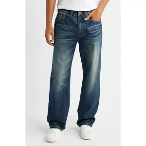 LEVEL 7 Relaxed Straight-leg Jeans