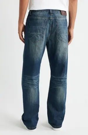 LEVEL 7 Relaxed Straight-leg Jeans