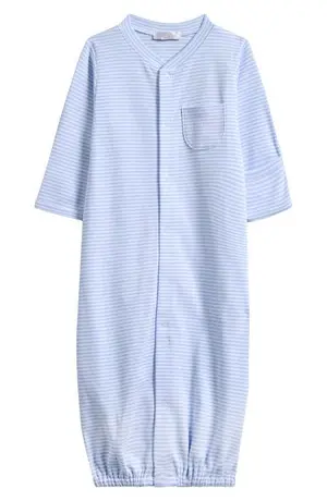 KISSY KISSY Stripes Convertible Pima Cotton Gown