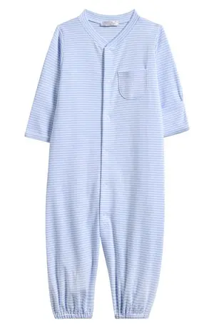 KISSY KISSY Stripes Convertible Pima Cotton Gown