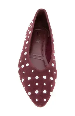 Splendid Latouche Studded Flat - Dark Plum
