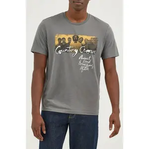 Wrangler Counting Crows Graphic T-shirt - Pewter