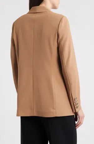 Anne Klein Shawl Collar Blazer - Vicuna