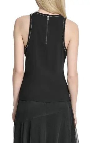 Dkny Studded Sleeveless Top
