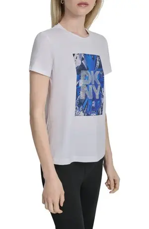 Dkny Skyscraper Graphic T-shirt - White