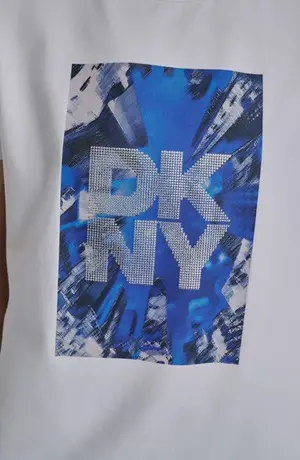Dkny Skyscraper Graphic T-shirt - White