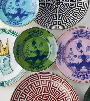 GINORI 1735 Oriente Italiano Porcelain Dessert Plate - Green