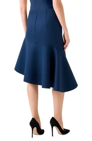 Akris Asymmetric Techno Neoprene Skirt