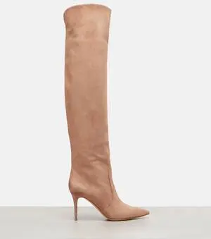 GIANVITO ROSSI Hansen 85 Leather Knee-high Boots