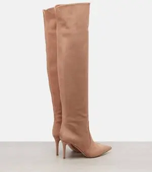 GIANVITO ROSSI Hansen 85 Leather Knee-high Boots