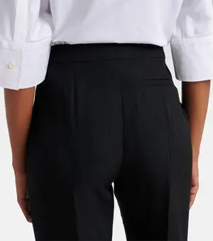 Givenchy Mid-rise Wool Flared Pants