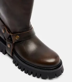 GOLDEN GOOSE Kurt Leather Biker Boots