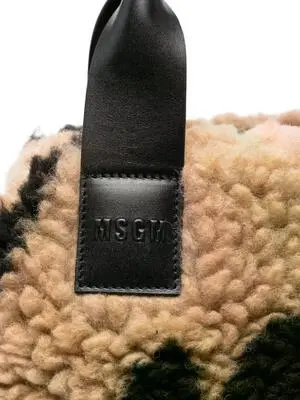 MSGM Faux-fur Tote Bag