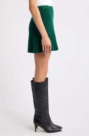 French Connection Vhari Sweater Miniskirt - Evergreen