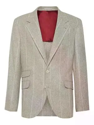 Brunello Cucinelli Deconstructed Cavallo Blazer - Neutrals