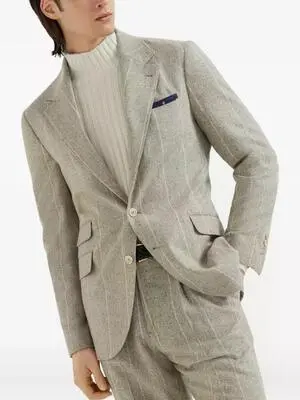 Brunello Cucinelli Deconstructed Cavallo Blazer - Neutrals
